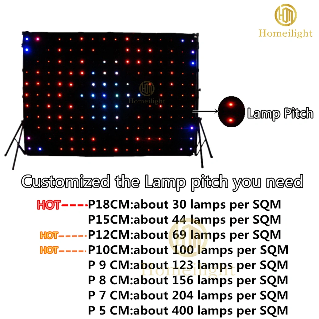 P18/P15/P12/P10/P9/P5CM LED Video Curtain Party Vision Cloth Stage ...